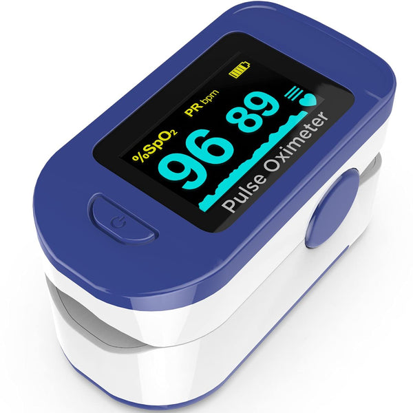 Finger Tip Pulse Oximeter measuring SpO2 and Pulse Rate suited for Adu ...